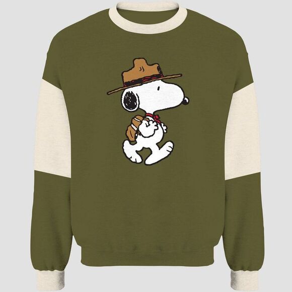 Snoopy | Shirts | Snoopy Mens Peanuts Snoopy Camper Crewneck Pullover ...